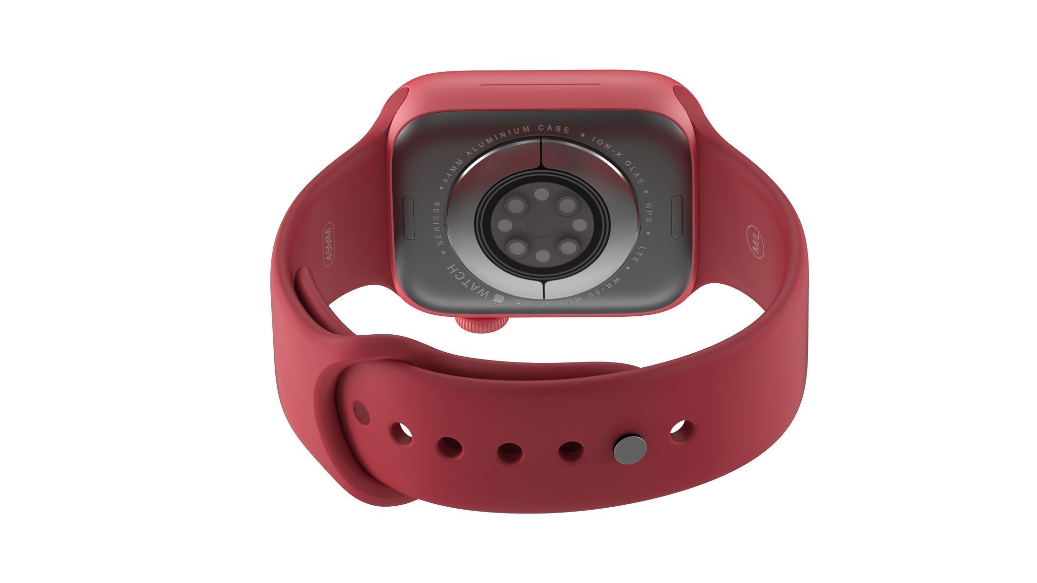 Apple Watch Series 8 Red 3D model | CGTrader