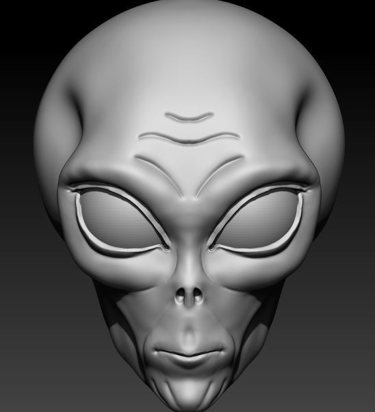Alien Head 3D Printing 3D model 3D printable | CGTrader