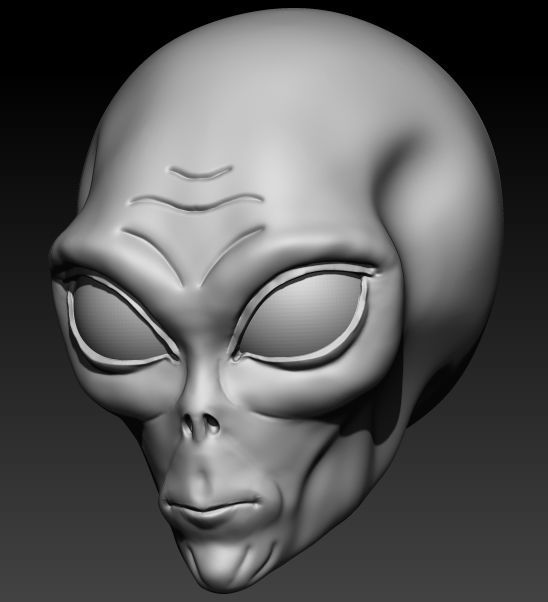 Alien Head 3D Printing 3D model 3D printable | CGTrader