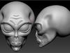 Alien Head 3D Printing 3D model 3D printable | CGTrader