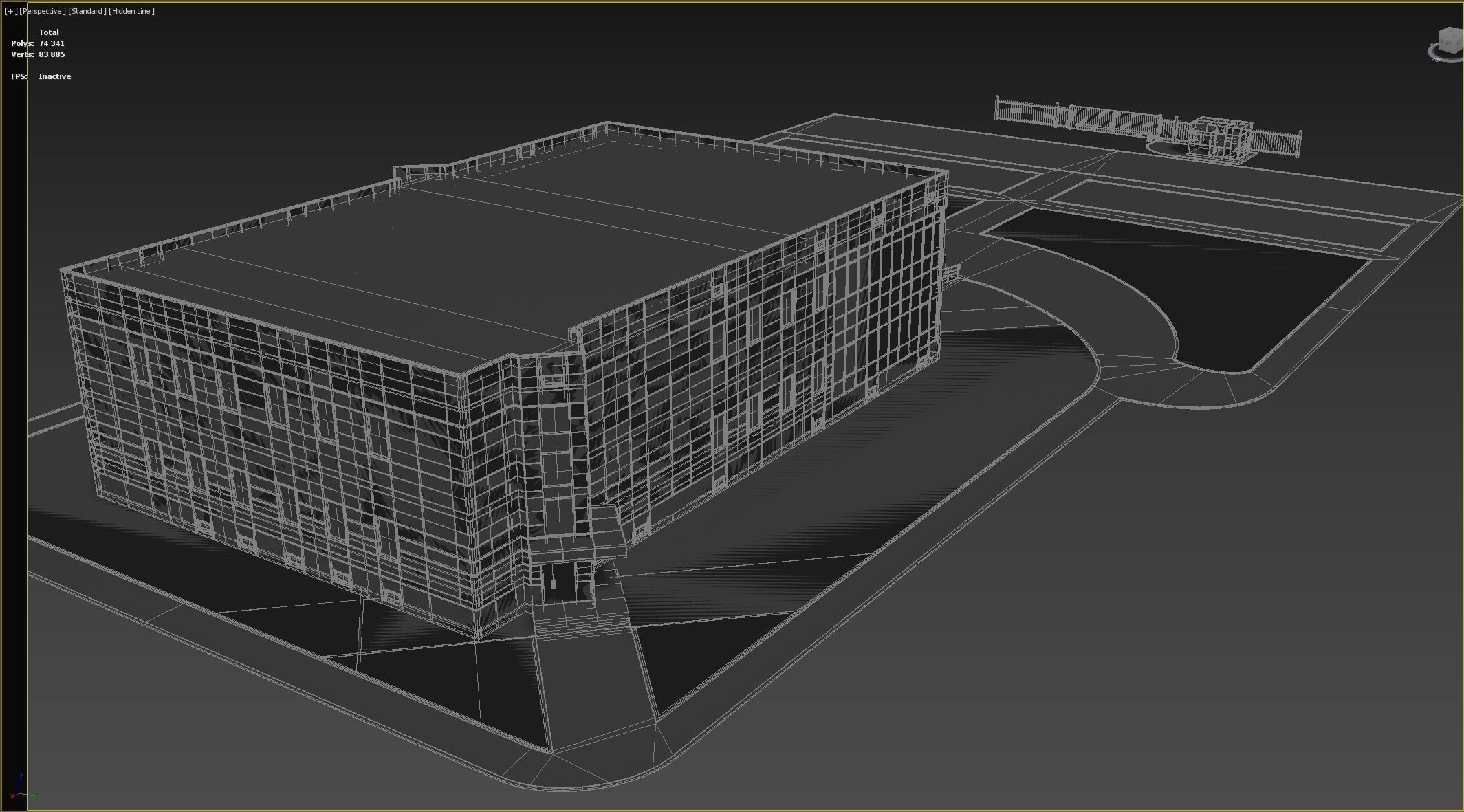 Administration building 3D model | CGTrader