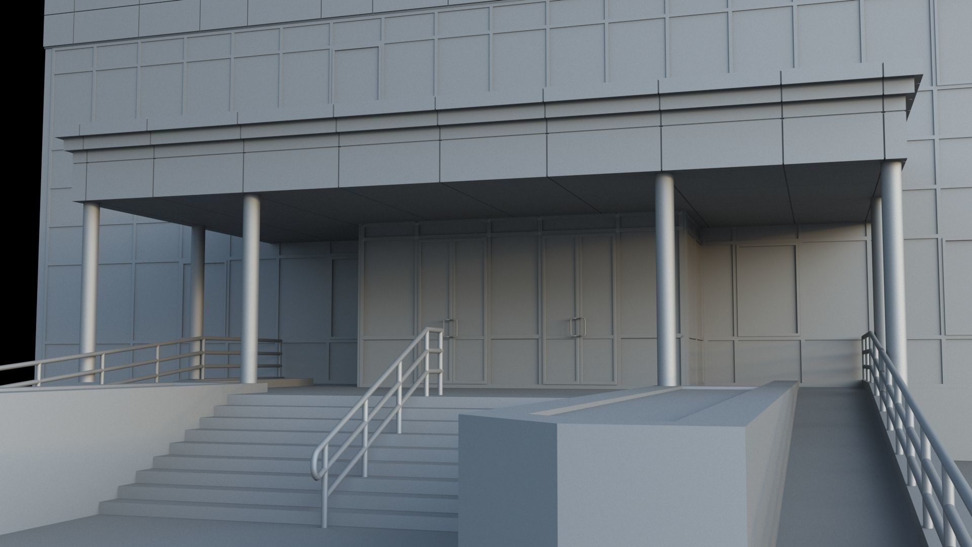 Administration building 3D model | CGTrader