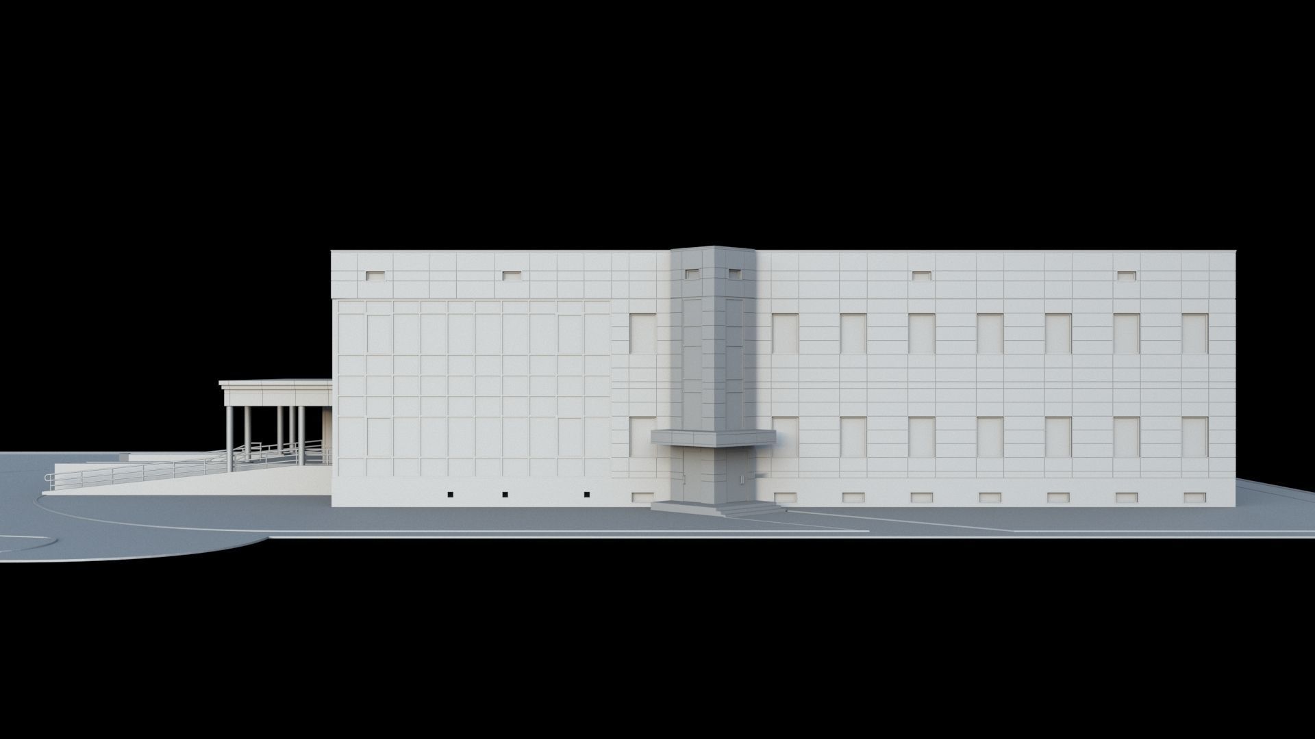Administration building 3D model | CGTrader