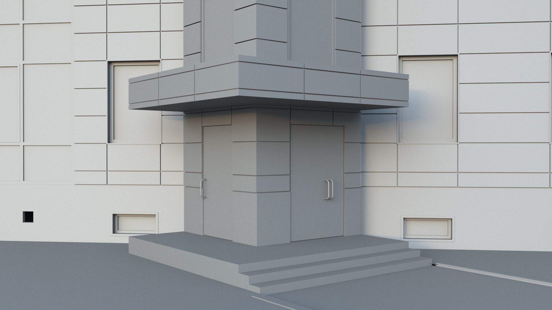 Administration building 3D model | CGTrader