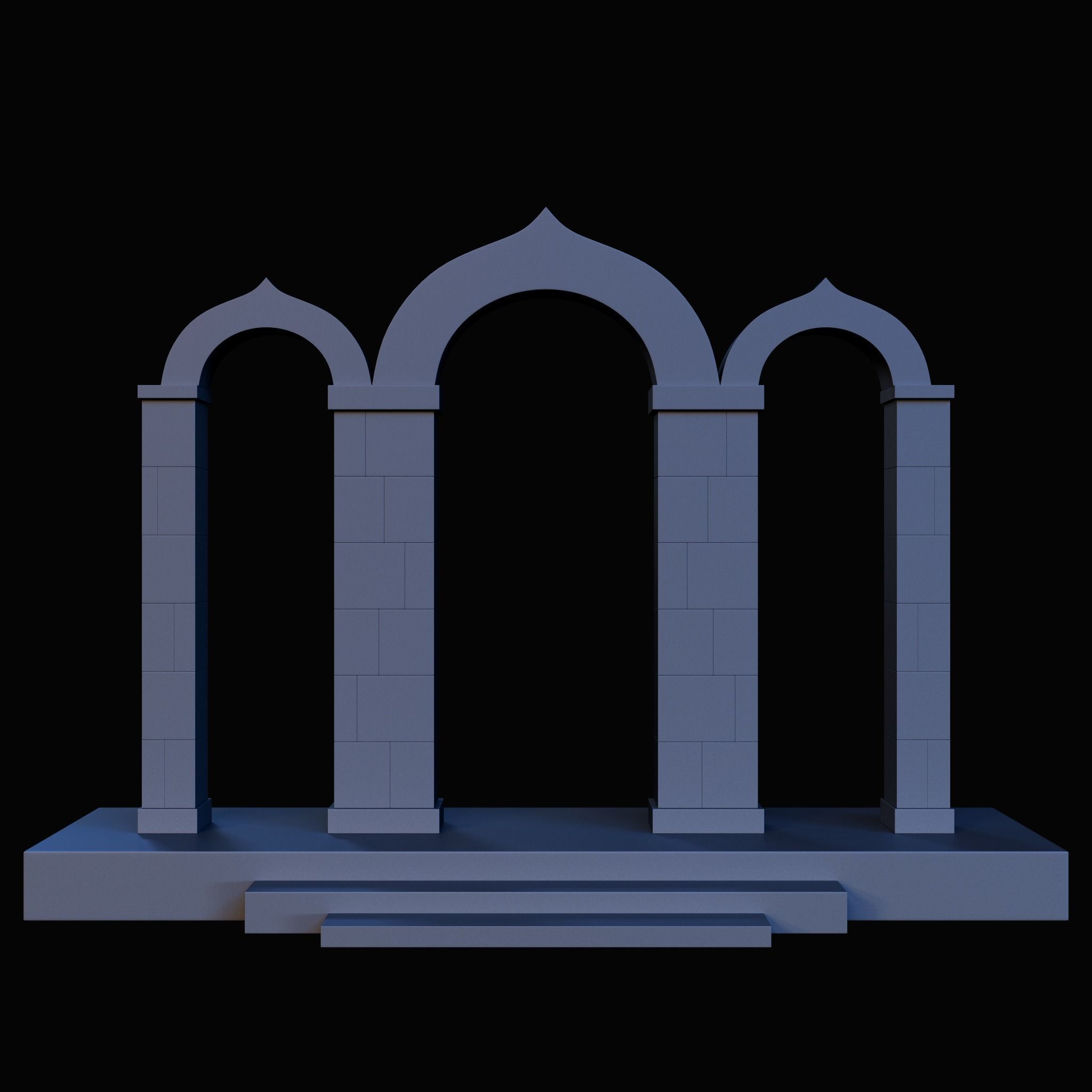 3D model Arch Gate Base Mesh Vol 2 VR / AR / low-poly | CGTrader