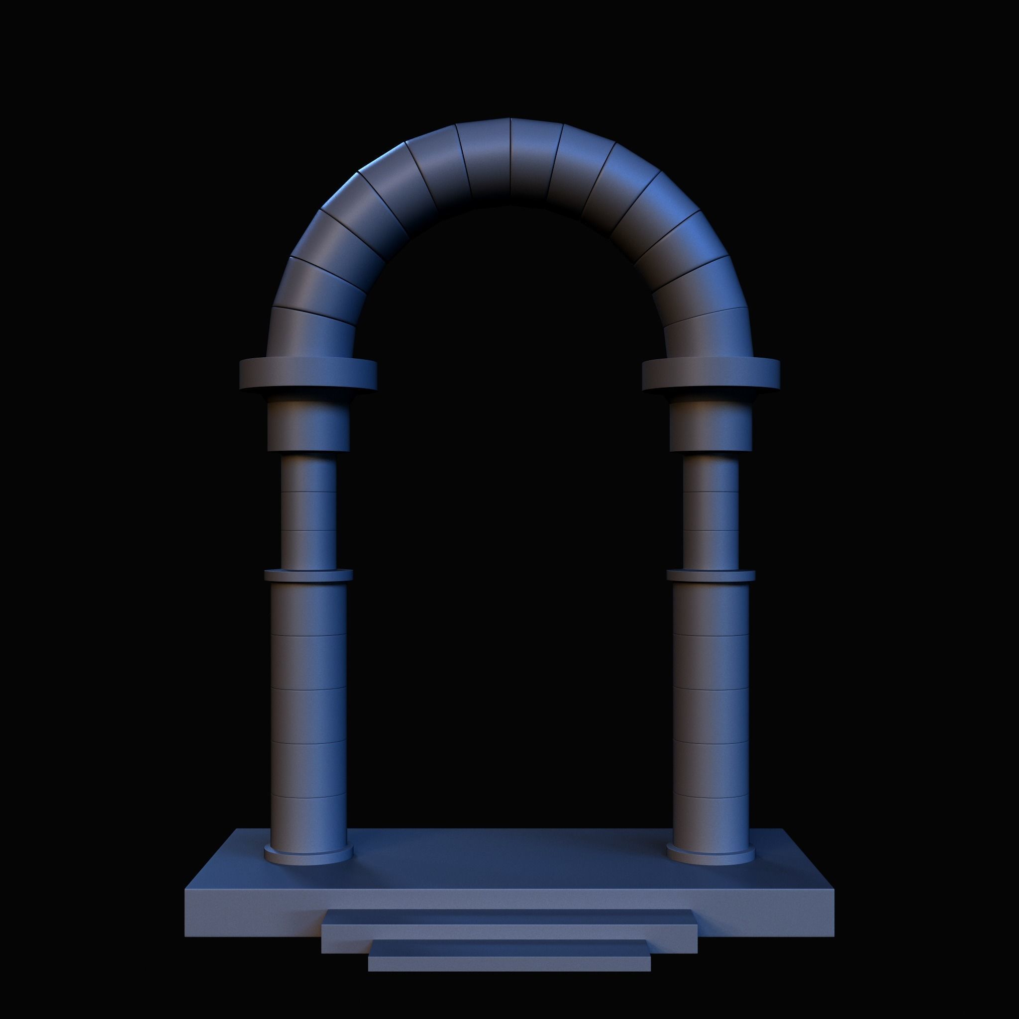 3D model Arch Gate Base Mesh Vol 2 VR / AR / low-poly | CGTrader