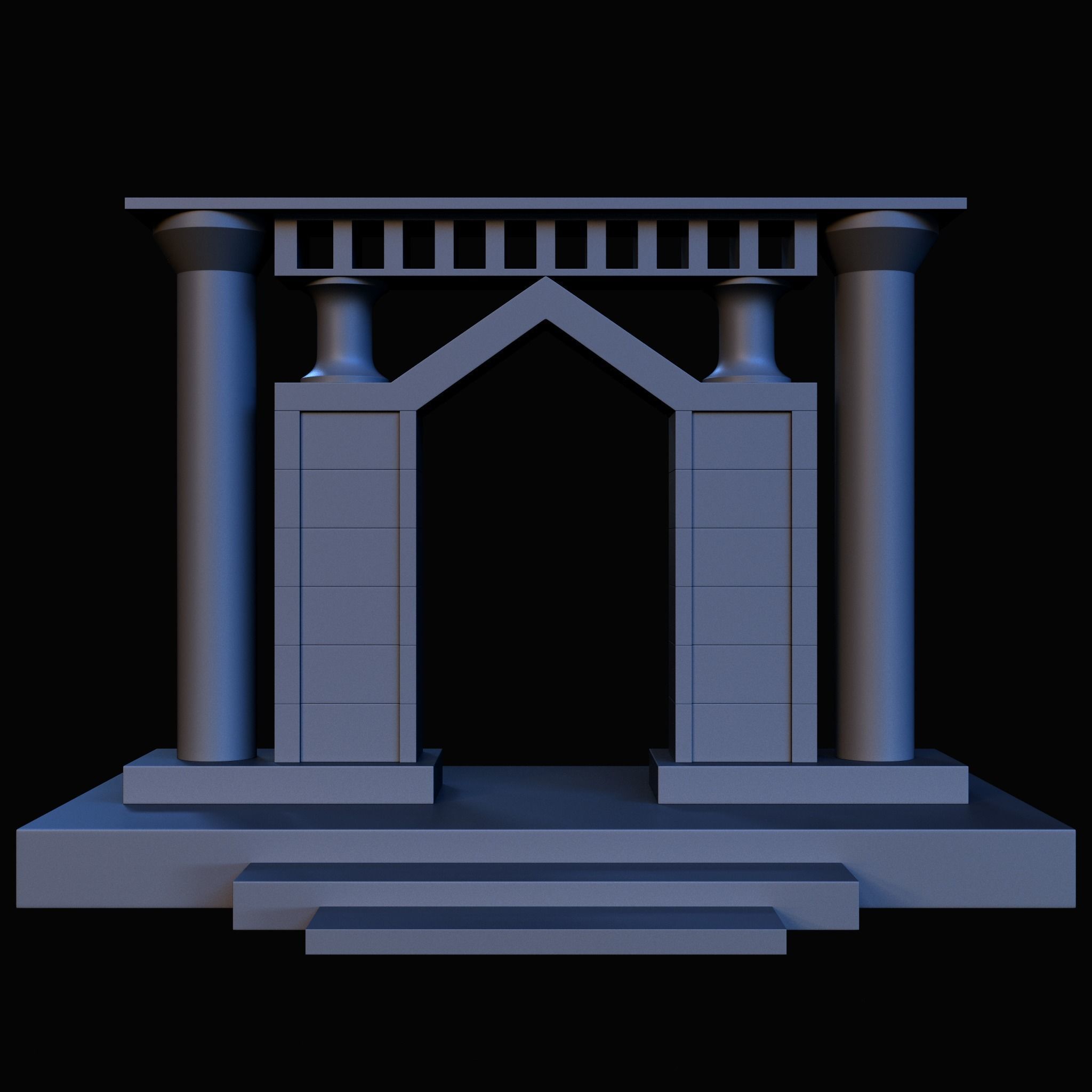 3D model Arch Gate Base Mesh Vol 2 VR / AR / low-poly | CGTrader