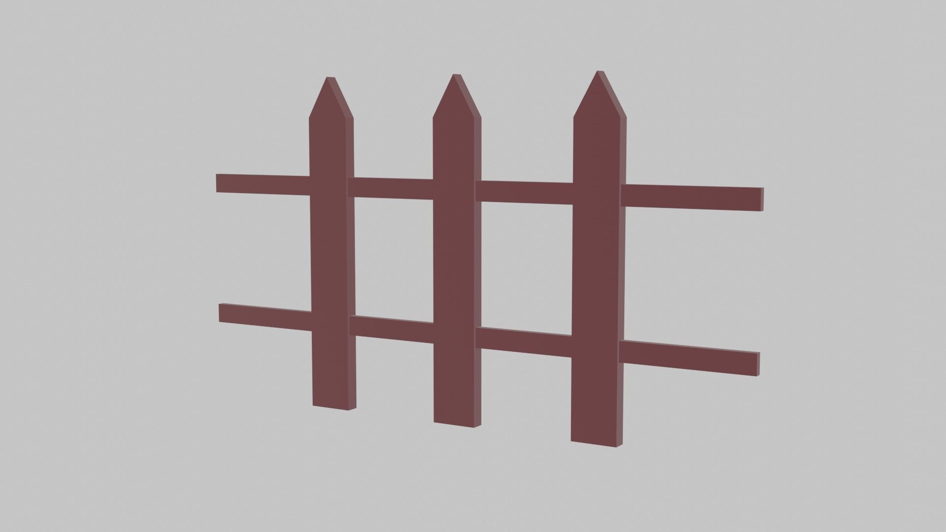 Low Poly Fence 3D Model free VR / AR / low-poly 3D model | CGTrader
