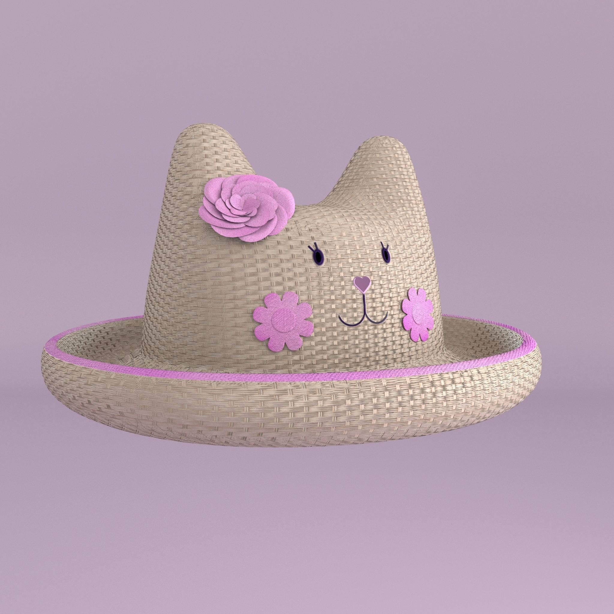 3D model Childrens stylized hats Mid Low Poly VR / AR / low-poly | CGTrader