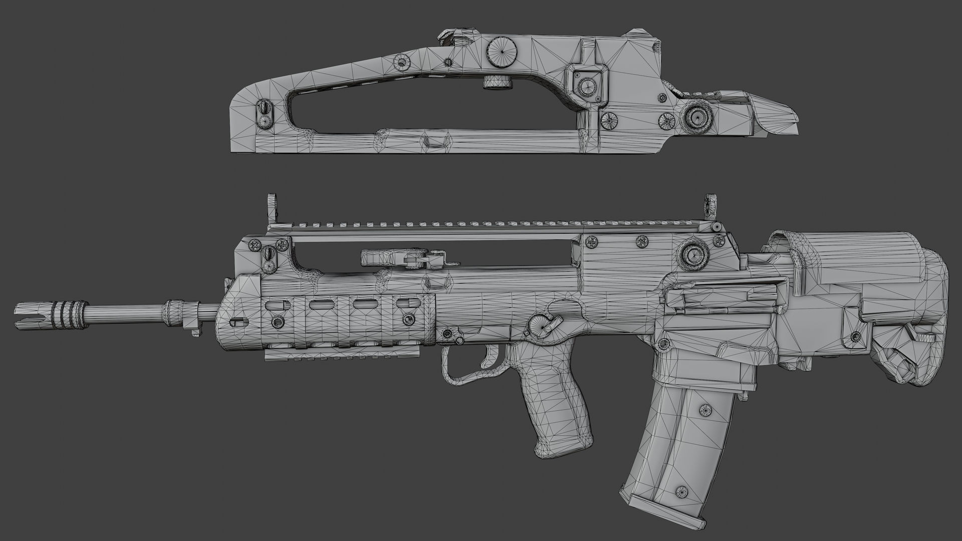 3D model VHS2 Assault Rifle VR / AR / low-poly | CGTrader