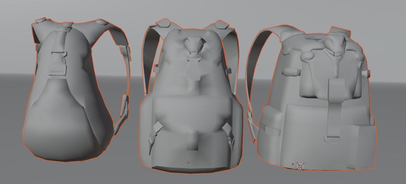 Bag 3x Dracoguard Backpack 3D model | CGTrader