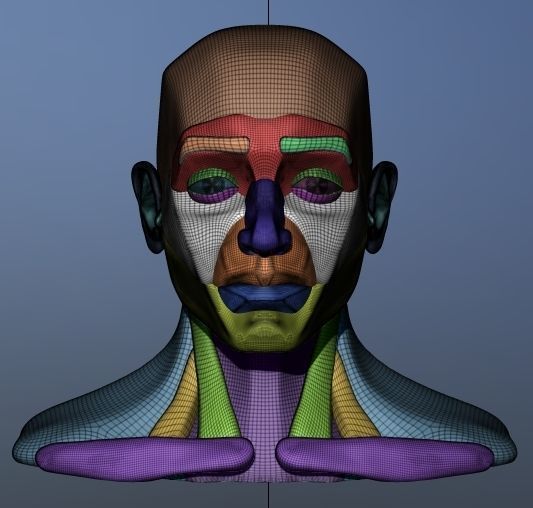 stylized head blocking 3D model | CGTrader