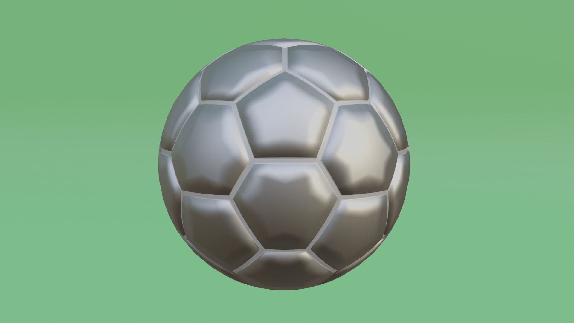 3D model Silver Soccer Ball VR / AR / low-poly | CGTrader