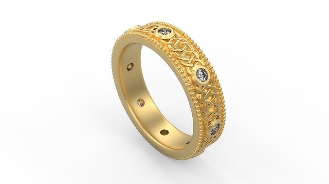 Band Ring 114 3D model 3D printable | CGTrader