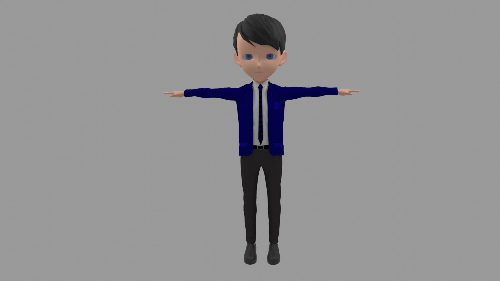 3D model Student - Cartoon Character Man VR / AR / low-poly | CGTrader
