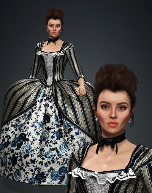 1700 Bernadette 3D model animated rigged | CGTrader