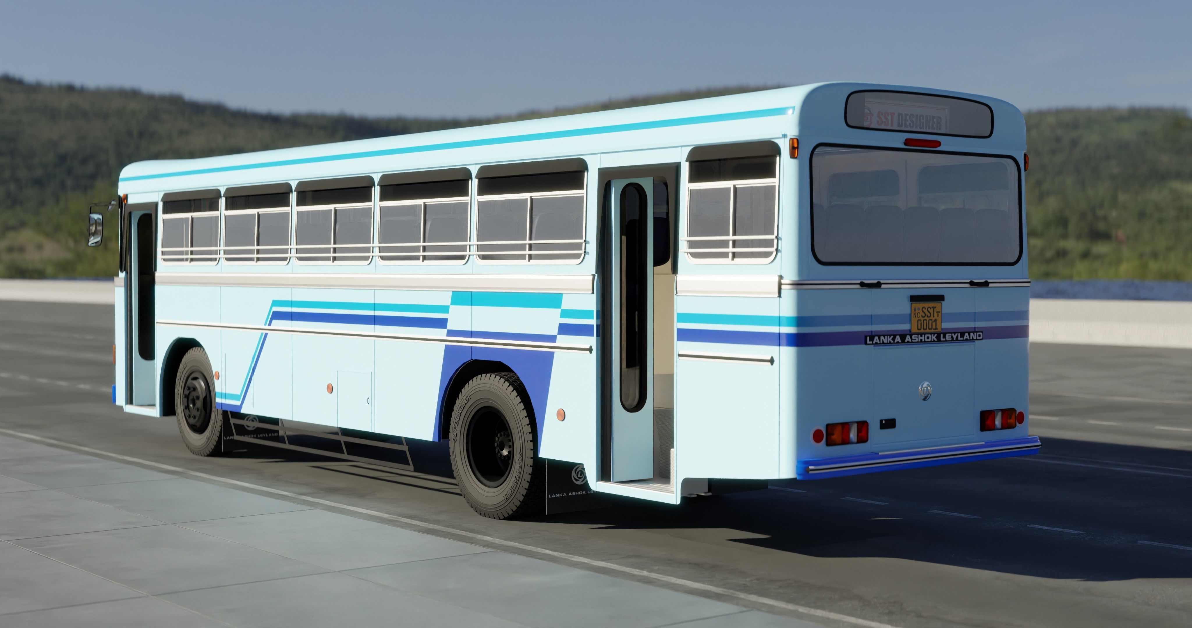 LANKA ASHOK LAYLAND 3D model rigged | CGTrader