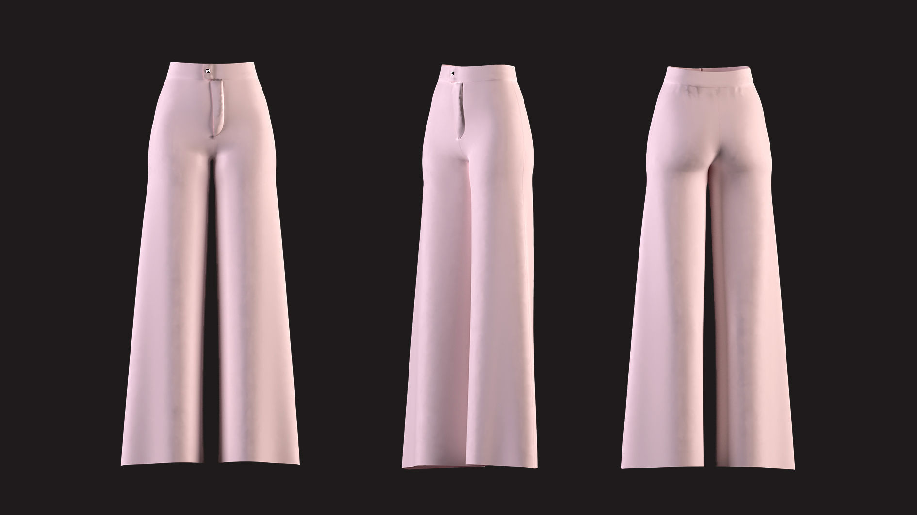 women pants collection 3D model | CGTrader