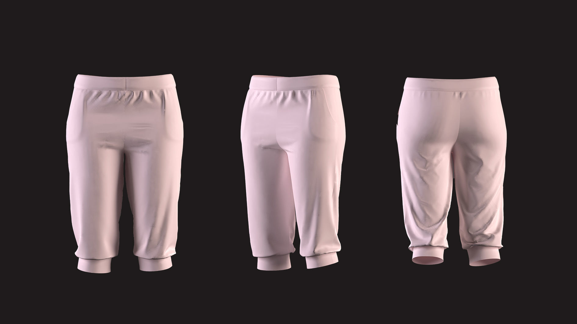 women pants collection 3D model | CGTrader