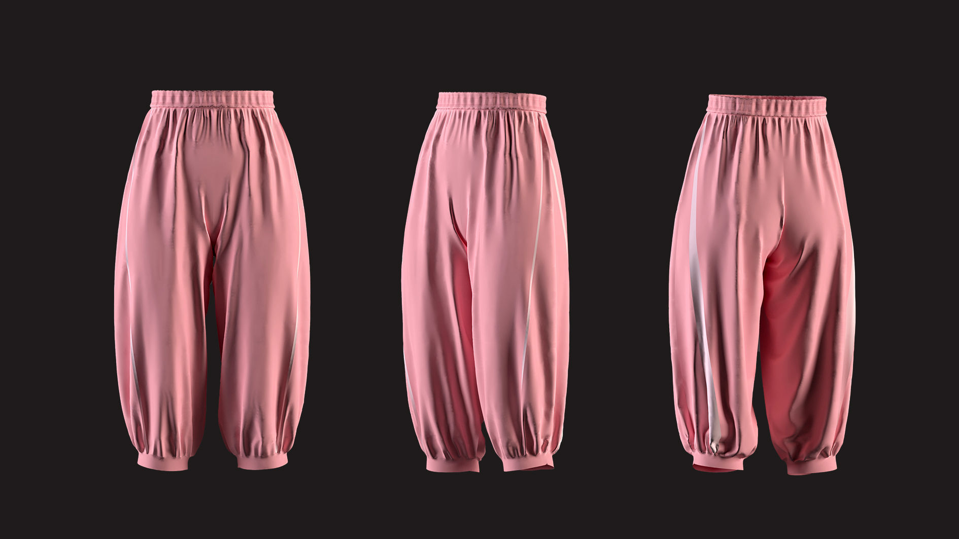 women pants collection 3D model | CGTrader