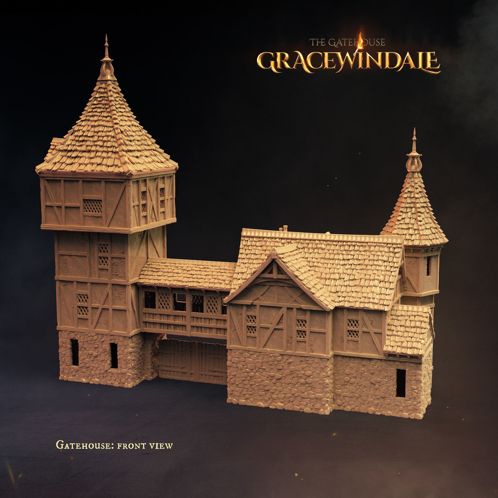 Gracewindale - Gatehouse 3D model 3D printable | CGTrader