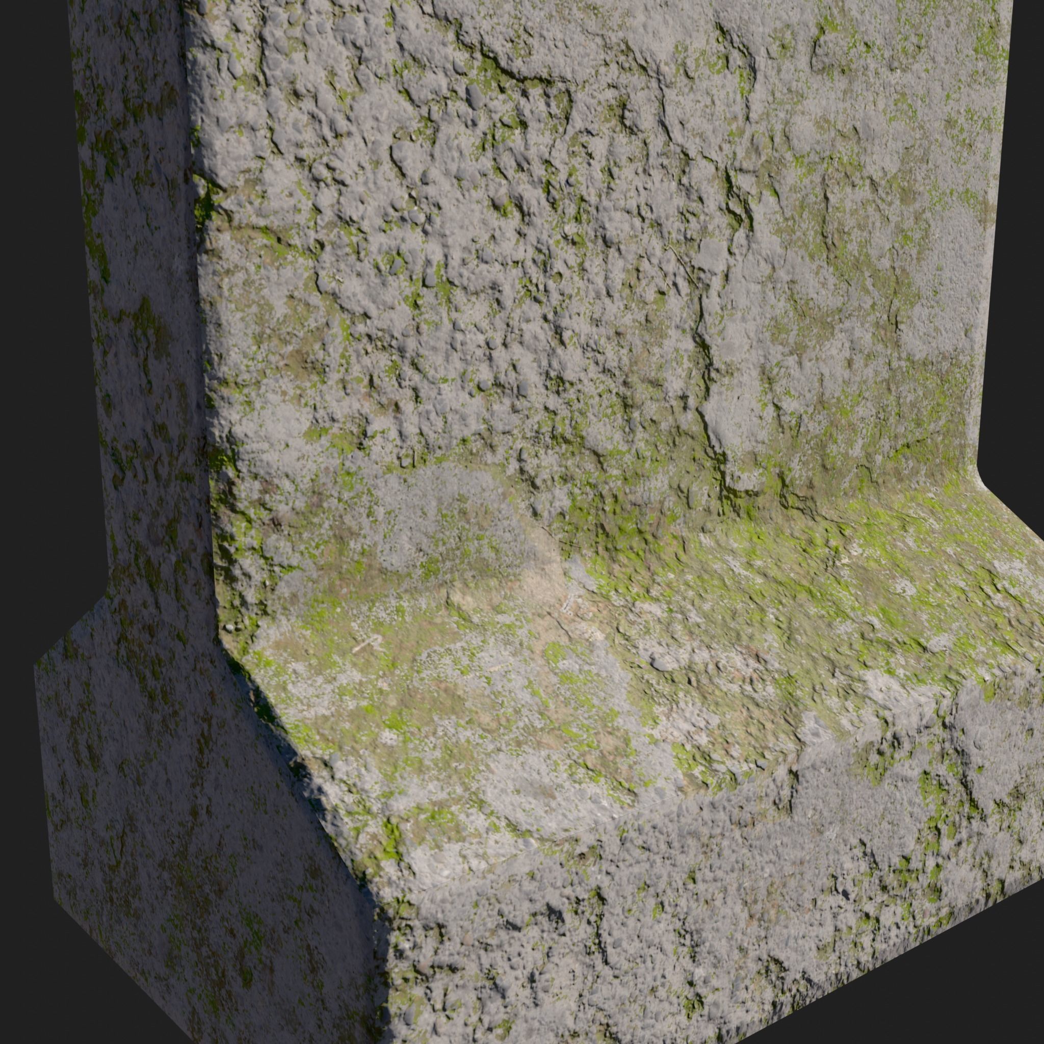 Damaged Concrete Barricade 3D model | CGTrader