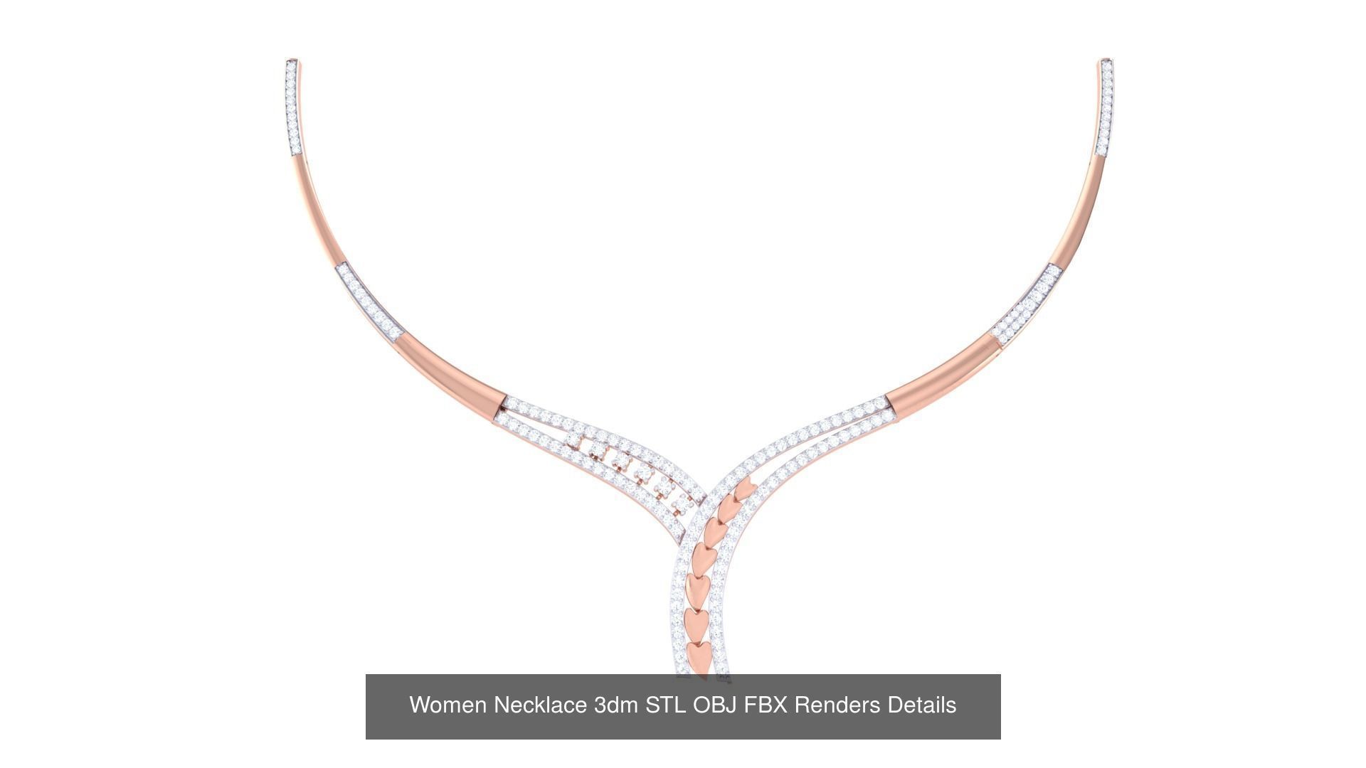 25 Women Necklace 3dm STL OBJ FBX Render Details Collection | CGTrader
