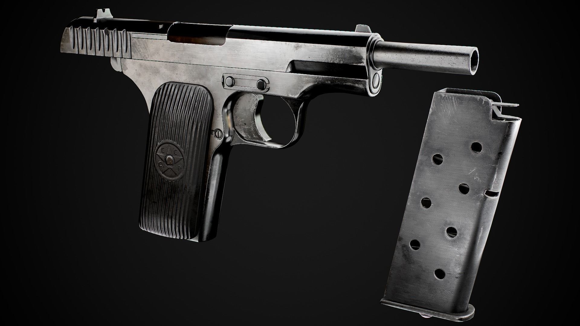 3D model Tokarev TT-33 Pistol VR / AR / low-poly | CGTrader