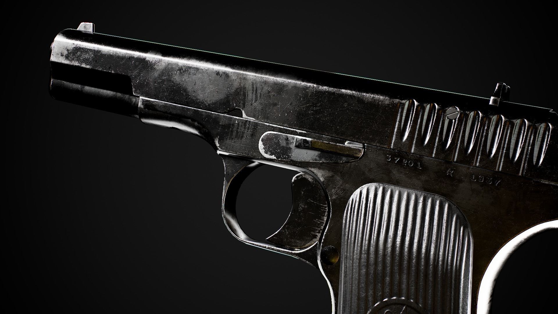 3D model Tokarev TT-33 Pistol VR / AR / low-poly | CGTrader