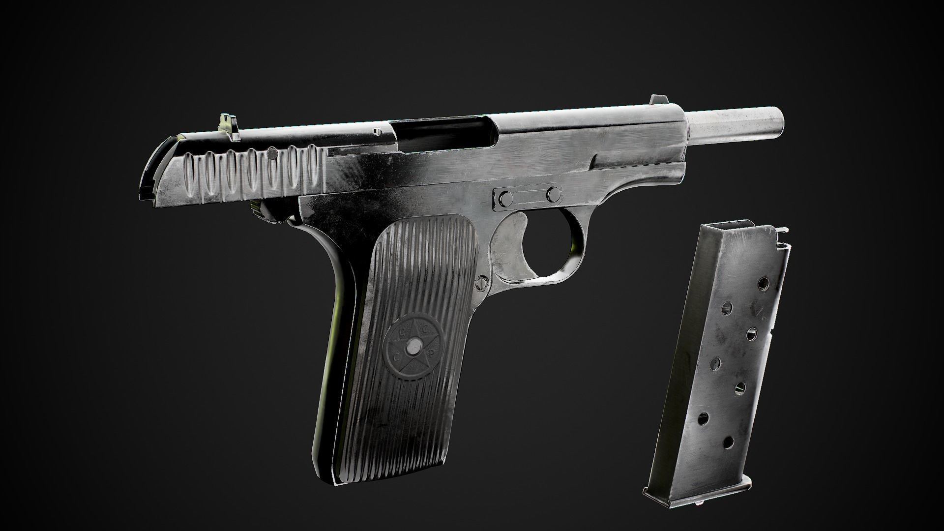 3D model Tokarev TT-33 Pistol VR / AR / low-poly | CGTrader