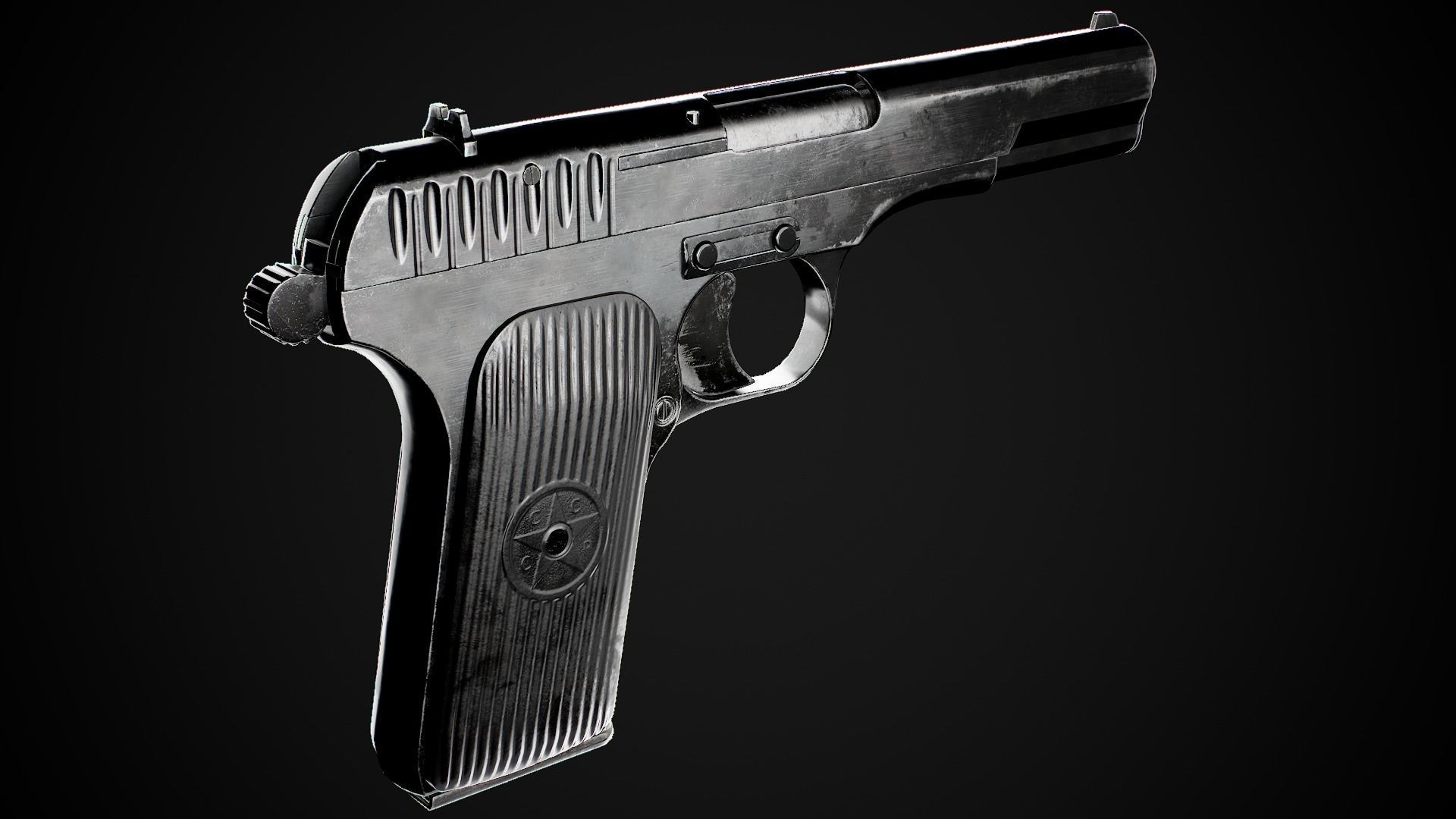 3D model Tokarev TT-33 Pistol VR / AR / low-poly | CGTrader