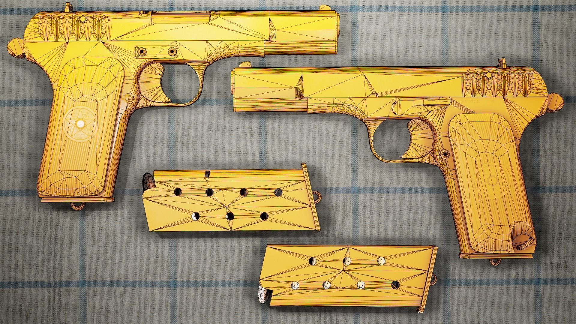 3D model Tokarev TT-33 Pistol VR / AR / low-poly | CGTrader