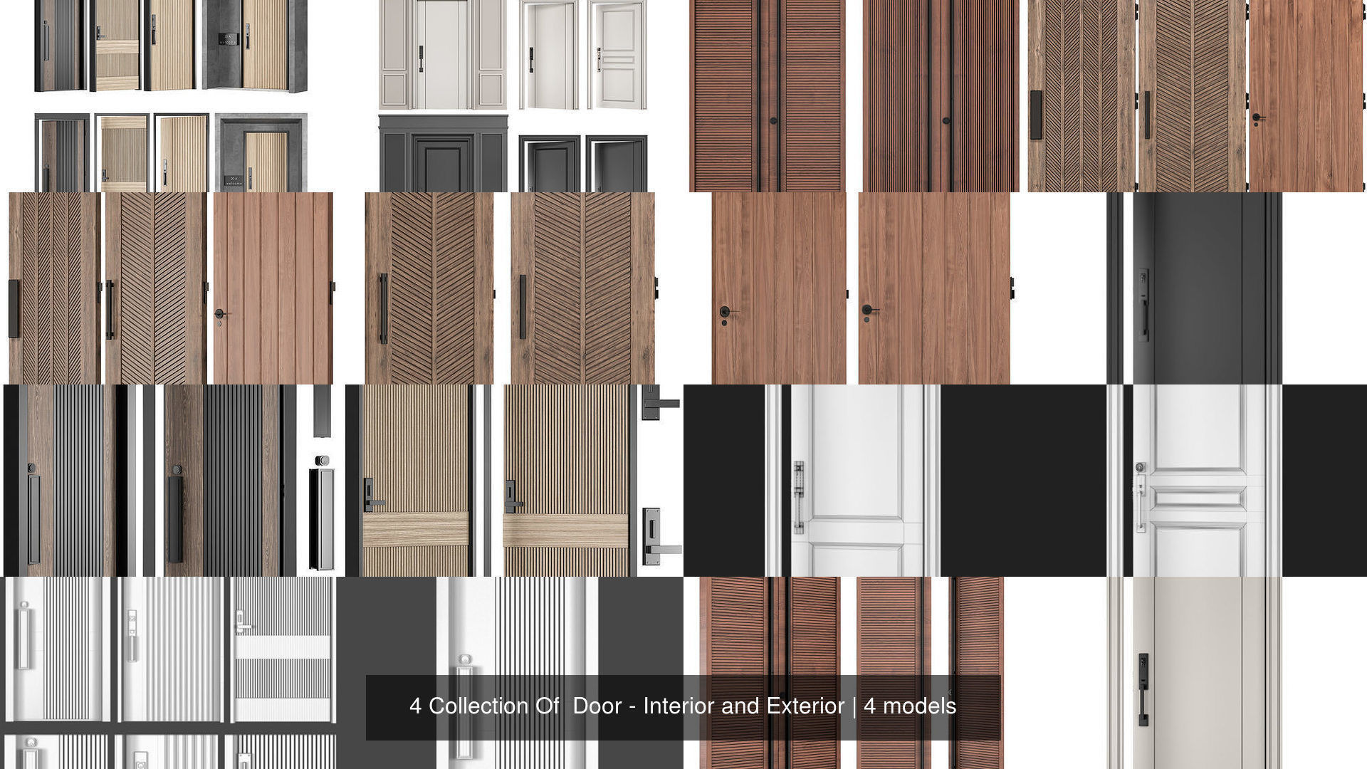 4 Collection Of Door - Interior and Exterior | CGTrader