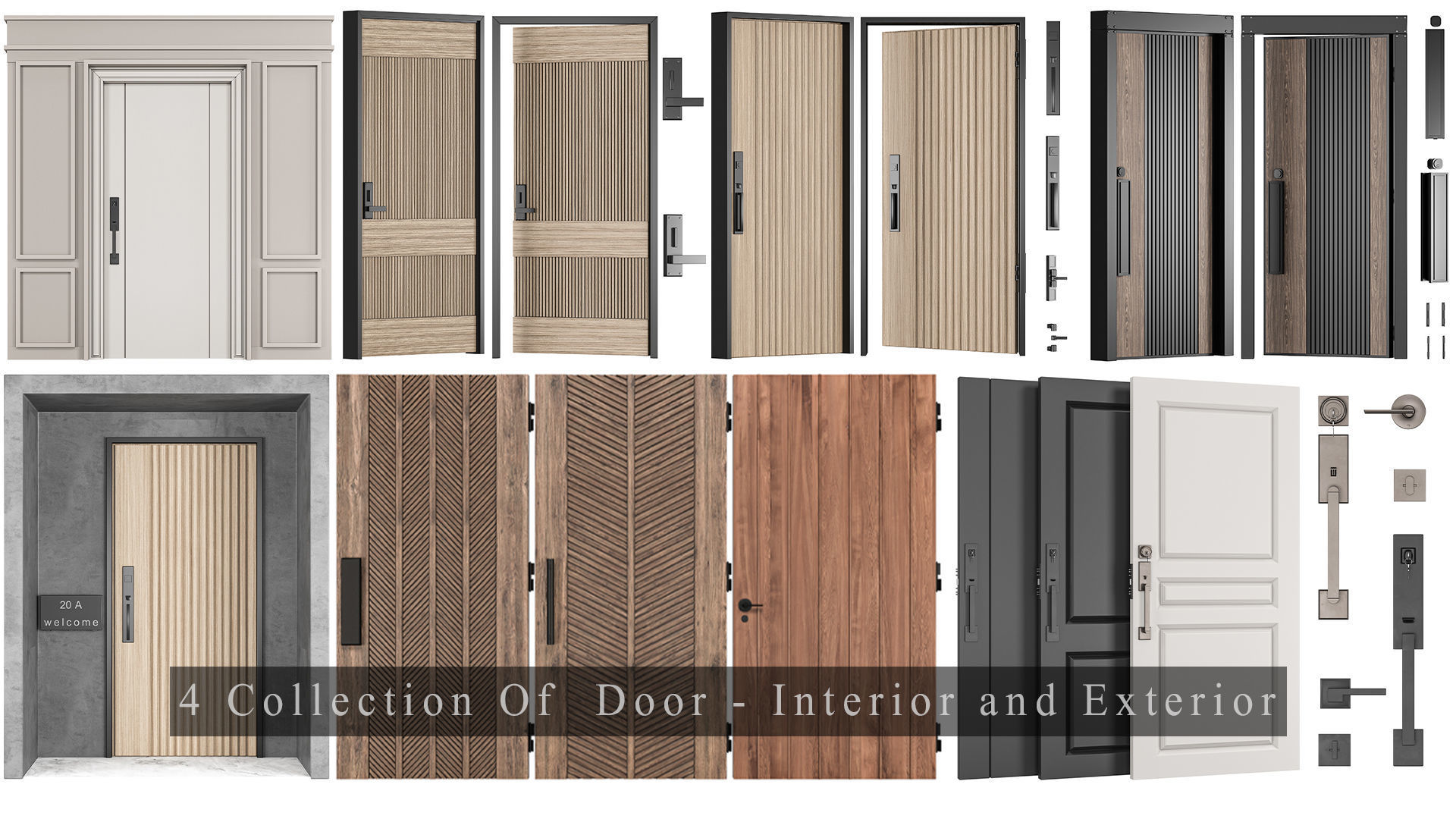 4 Collection Of Door - Interior and Exterior | CGTrader
