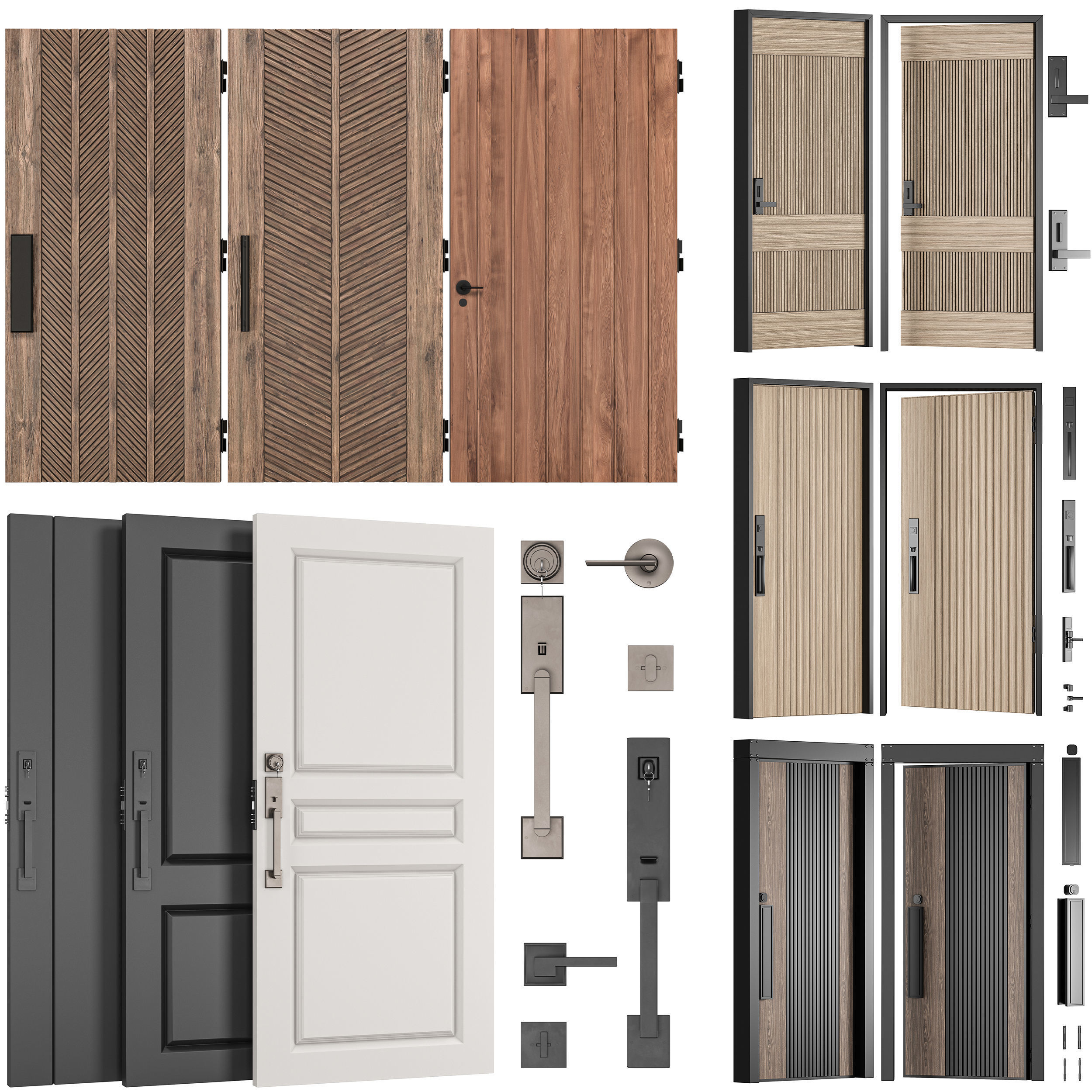 4 Collection Of Door - Interior and Exterior | CGTrader