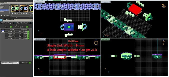 Cubic Diamond Chain 56 3D model 3D printable | CGTrader