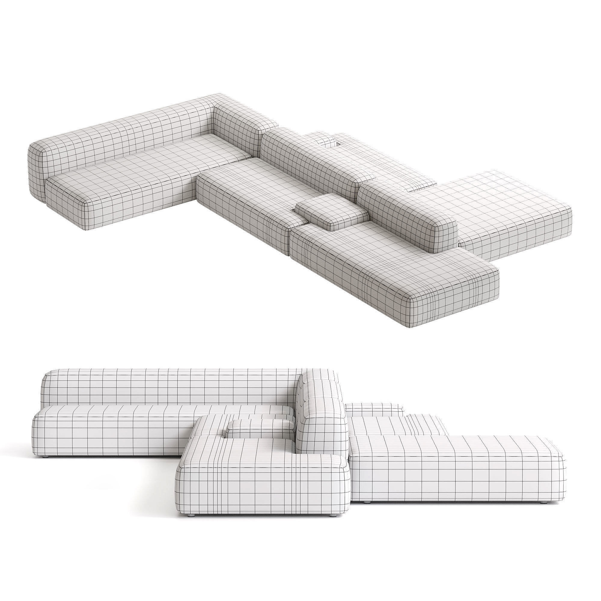 Lema Cloud Modular Sofa 3D model | CGTrader