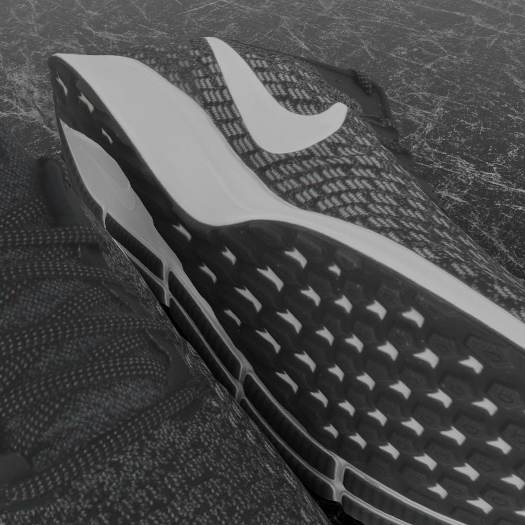 3D model NIKE 3D SHOES - BLACK - SPORT VR / AR / low-poly | CGTrader