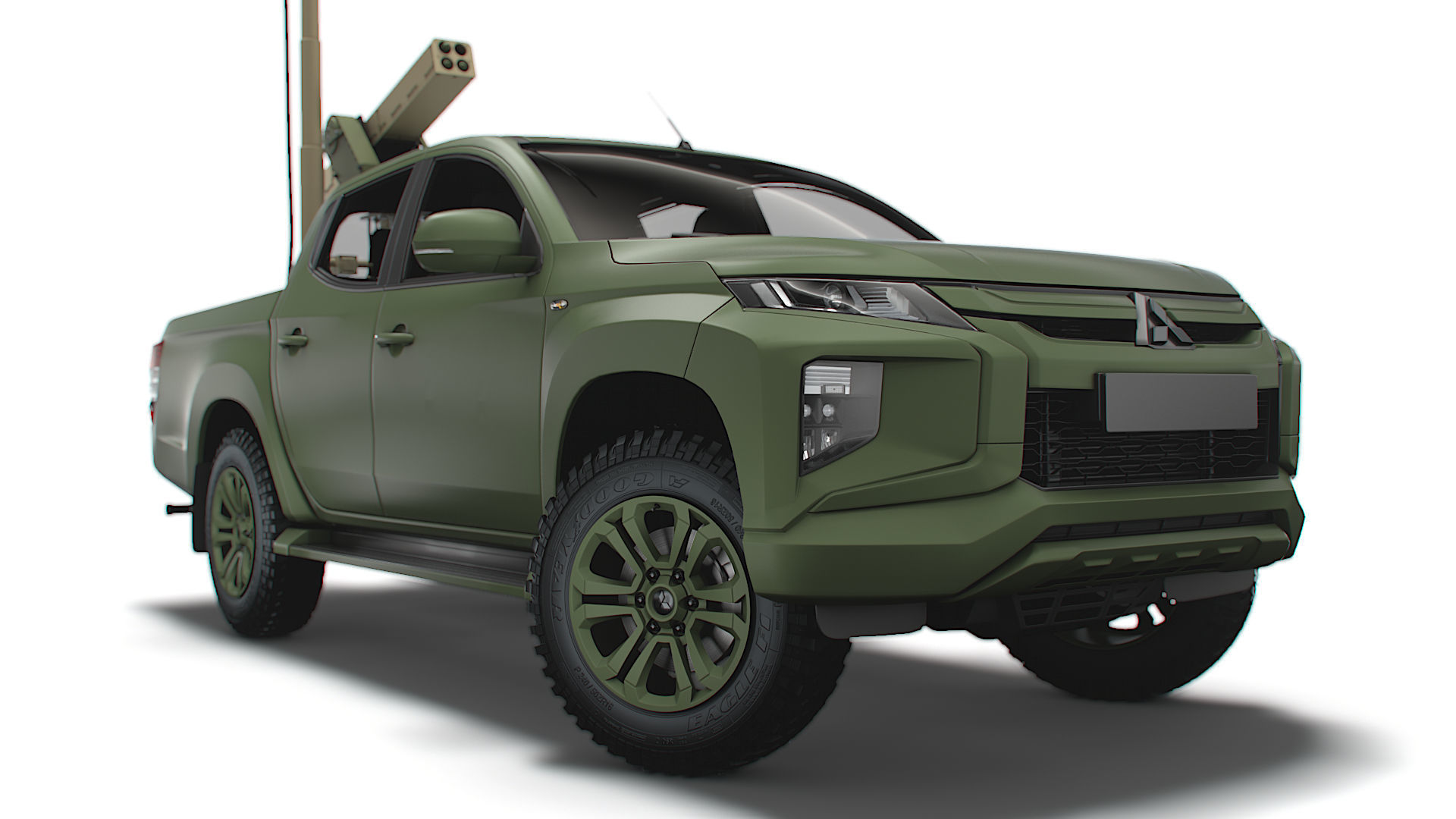 Mitsubishi L200 Vampire C-UAS 2023 3D model | CGTrader