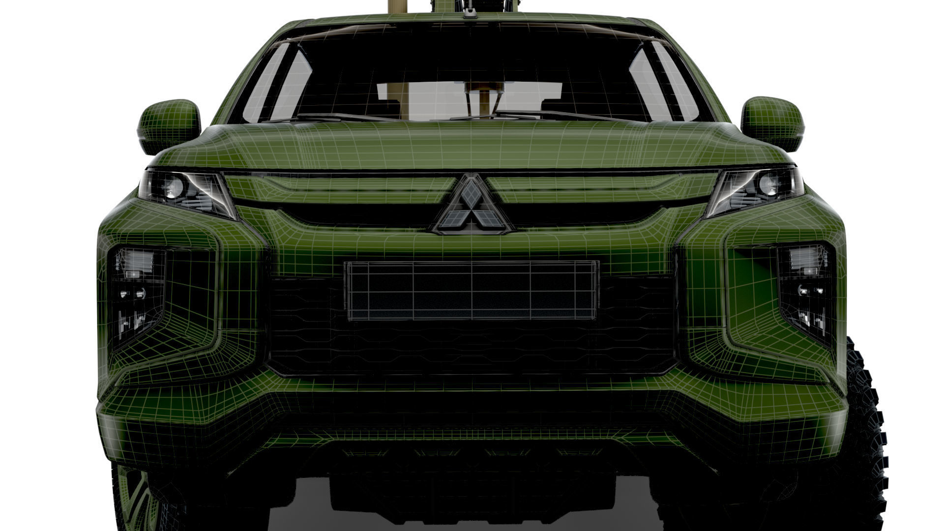 Mitsubishi L200 Vampire C-UAS 2023 3D model | CGTrader