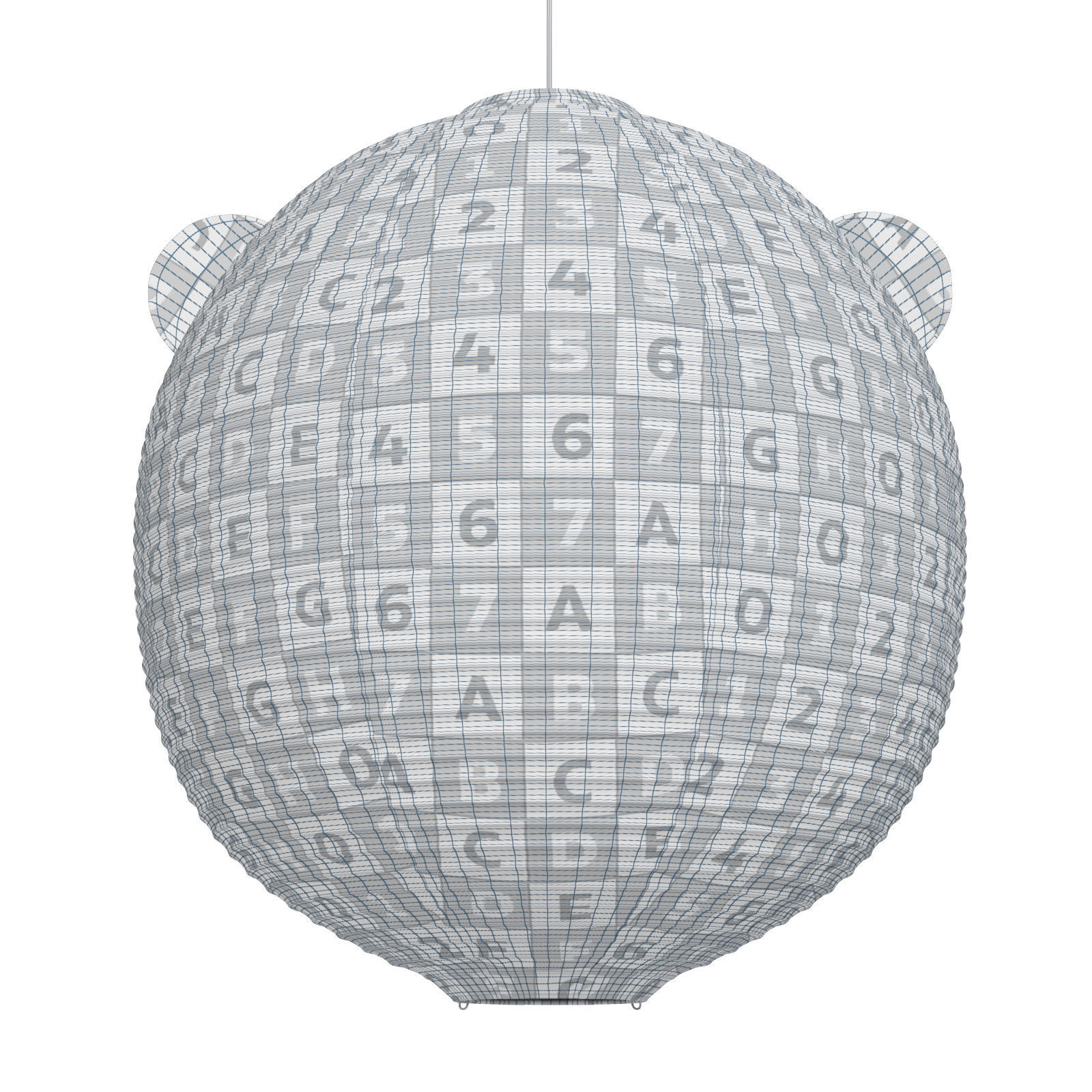 3D model HM Home Rice paper lamp shade bear VR / AR / low-poly | CGTrader