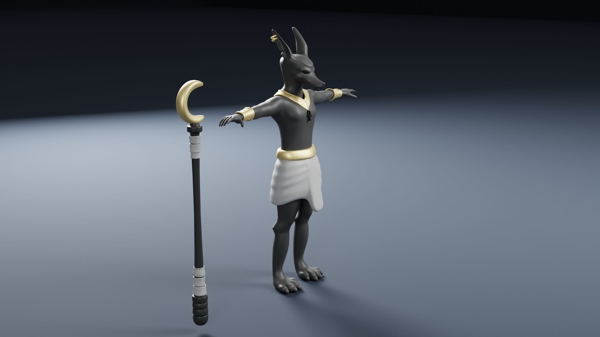 3D model Anubis Cartoon Style Character VR / AR / low-poly | CGTrader