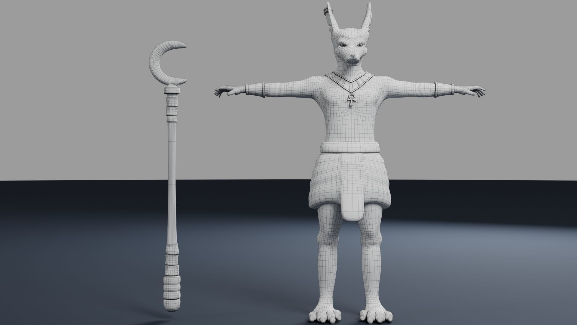 3D model Anubis Cartoon Style Character VR / AR / low-poly | CGTrader