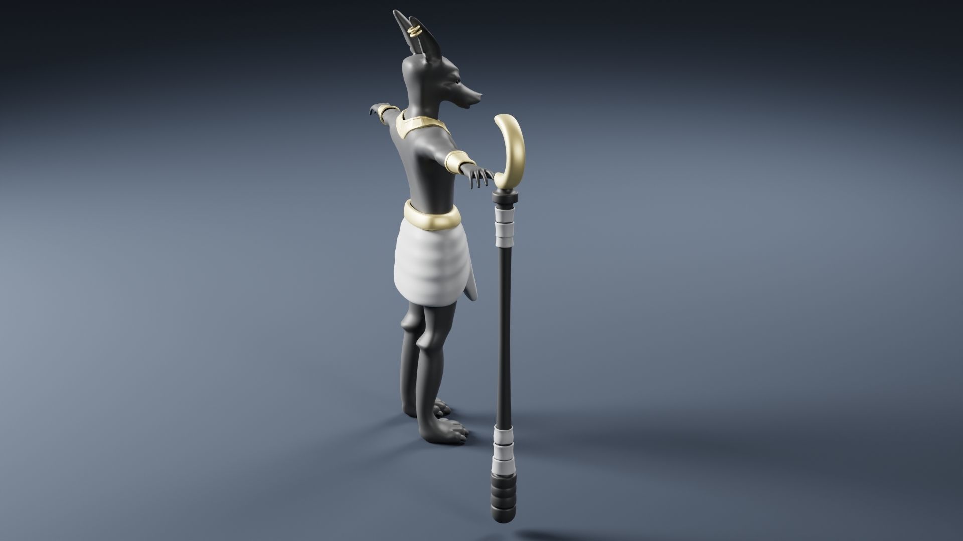 3D model Anubis Cartoon Style Character VR / AR / low-poly | CGTrader