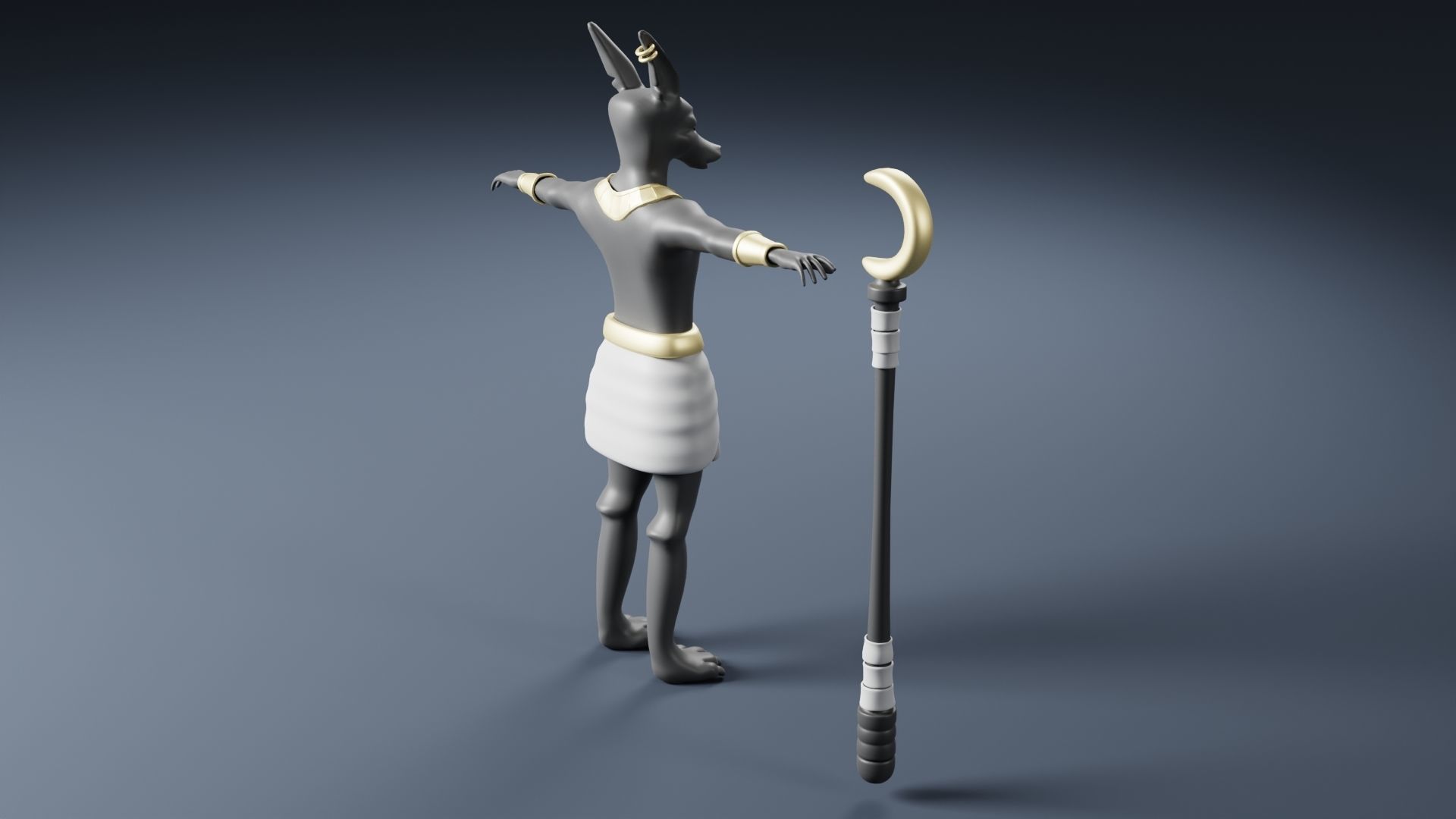 3D model Anubis Cartoon Style Character VR / AR / low-poly | CGTrader
