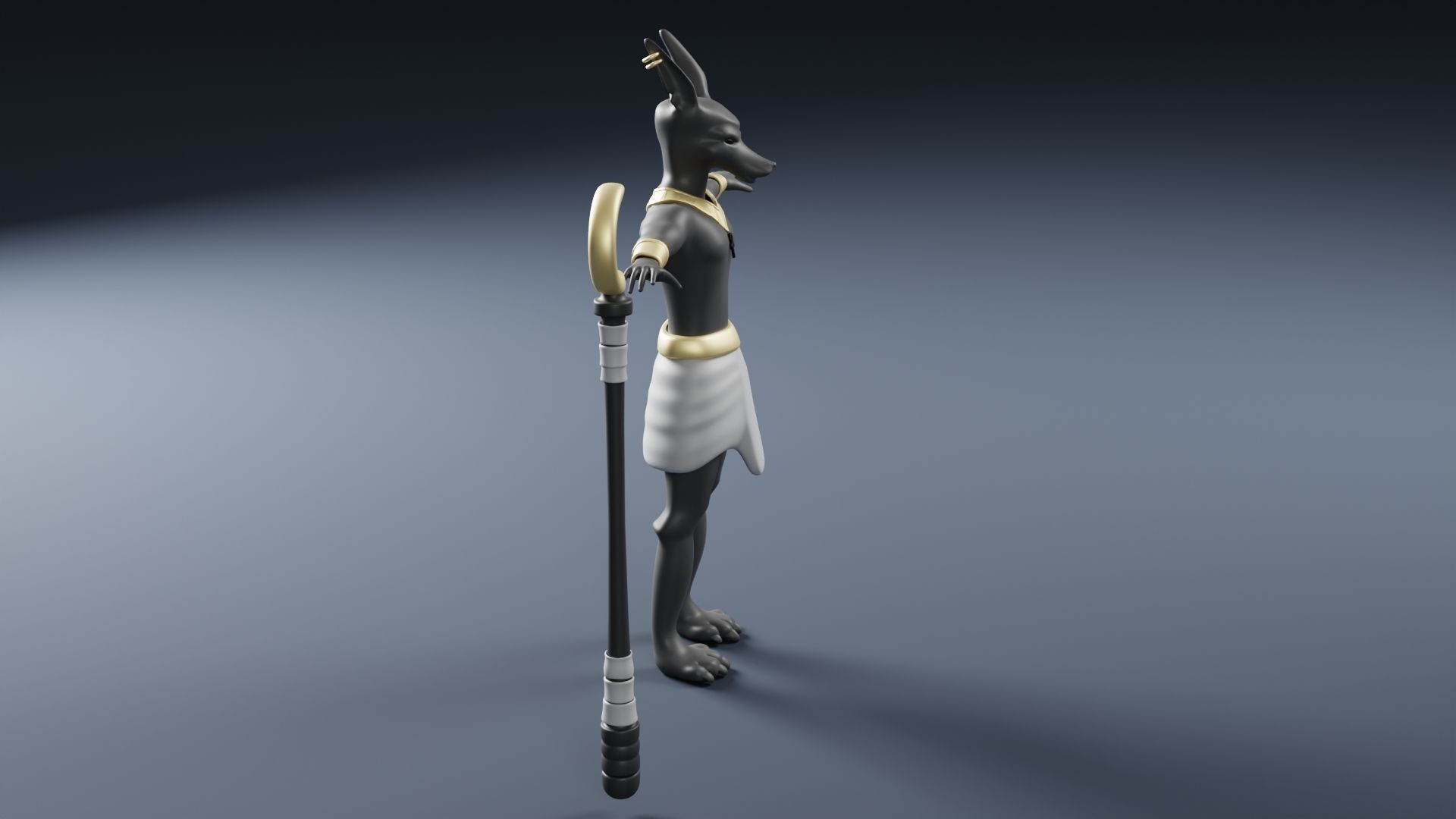 3D model Anubis Cartoon Style Character VR / AR / low-poly | CGTrader