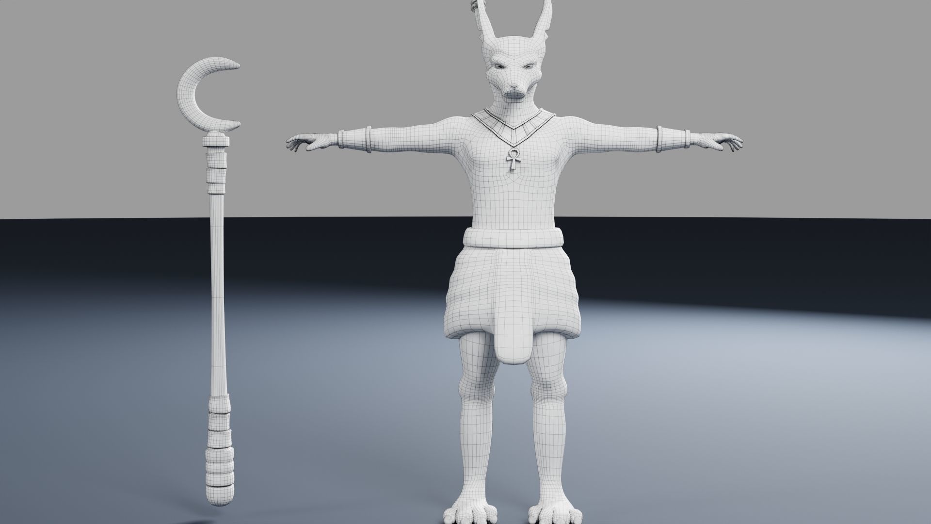 3D model Anubis Cartoon Style Character VR / AR / low-poly | CGTrader