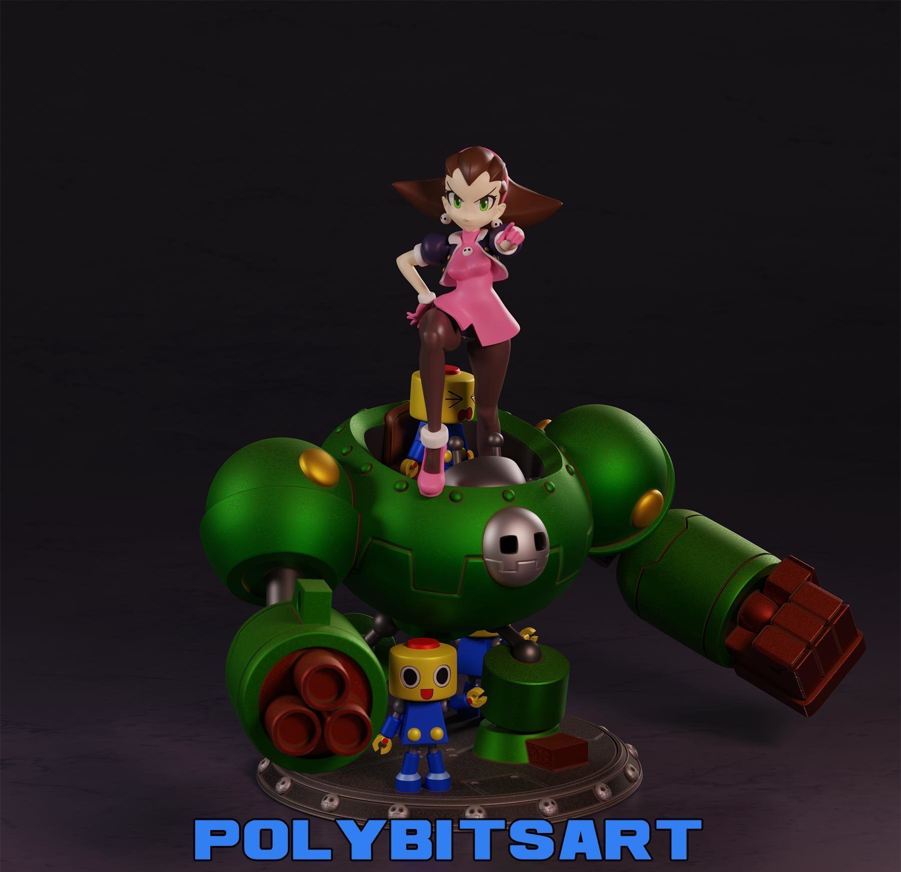 Mega Man Legends Tron Bonne 3D model 3D printable | CGTrader