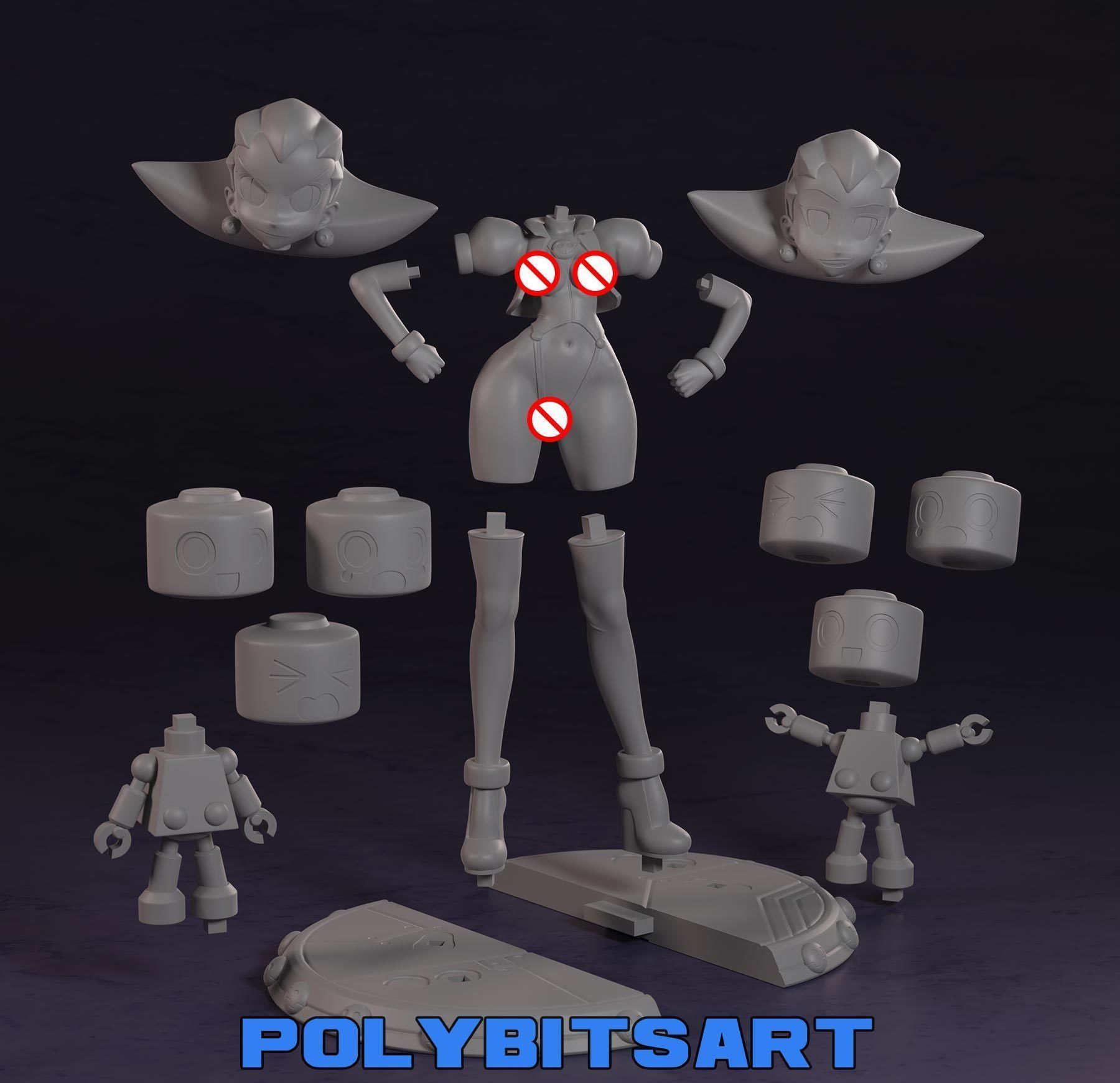 Tron Bonne Discipline Figure 3D model 3D printable | CGTrader