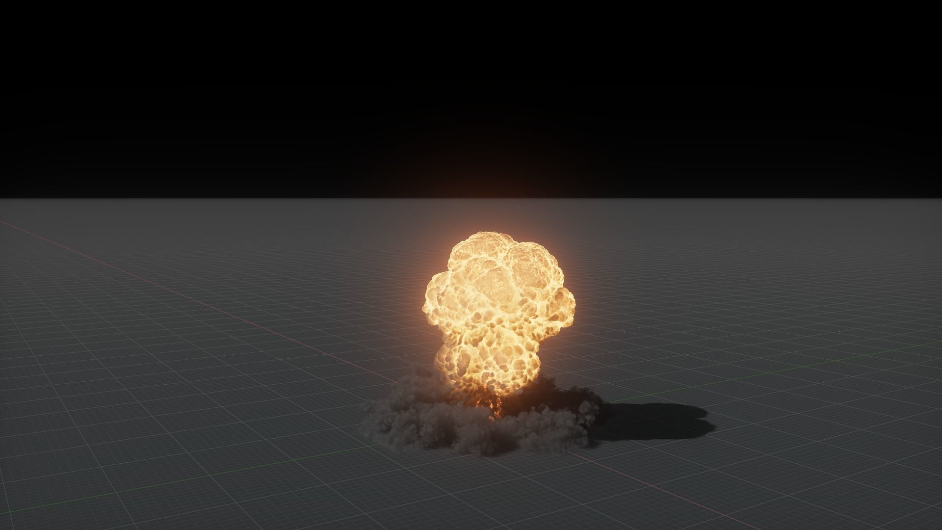 High Resolution Nuclear Blast 3D model animated | CGTrader